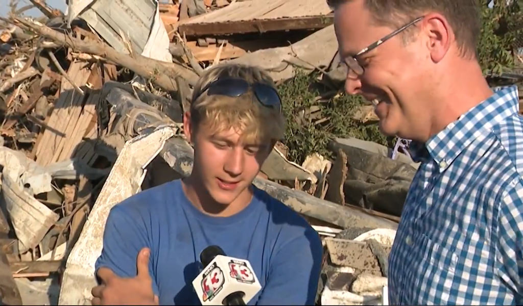 WATCH: Young man loses house in a Tornado but is most concerned with ...
