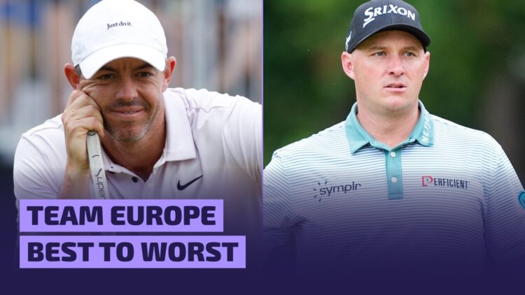 Ryder Cup: Team Europe ranked from best to worst player